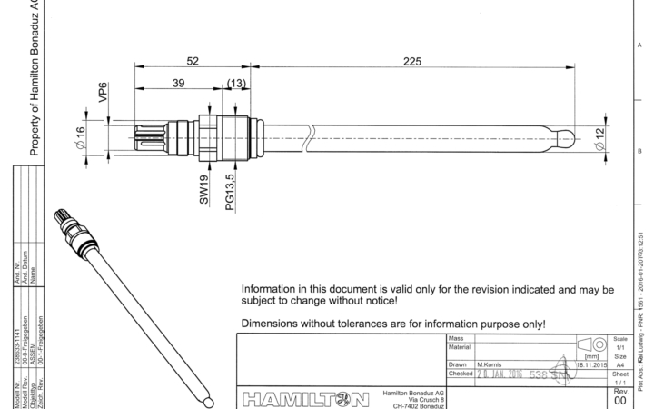OneFerm pH Sensors - Traditional | Process Analytics | Hamilton Company